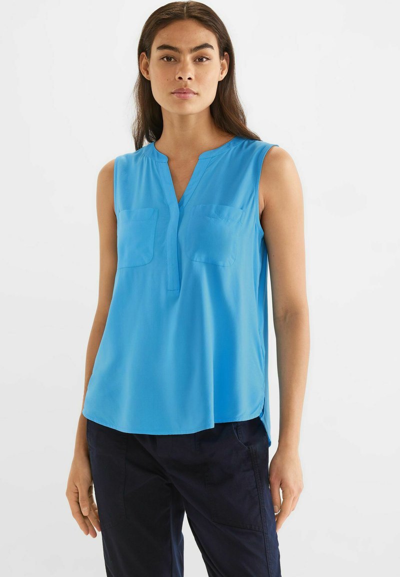 Street One IN UNIFARBE - Blouse - blau/bleu - ZALANDO.FR