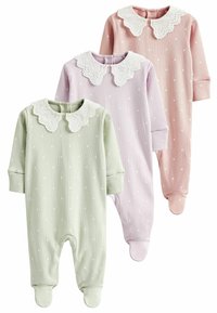 Next BABY COLLARED SLEEPSUITS 3 PACK - Strampler - mint green/grün ...