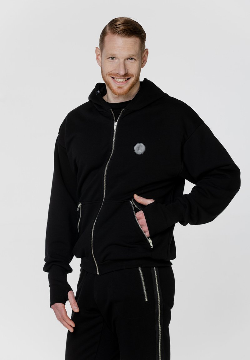 PILAWSKI - Bluza rozpinana/czarny - Zalando.pl