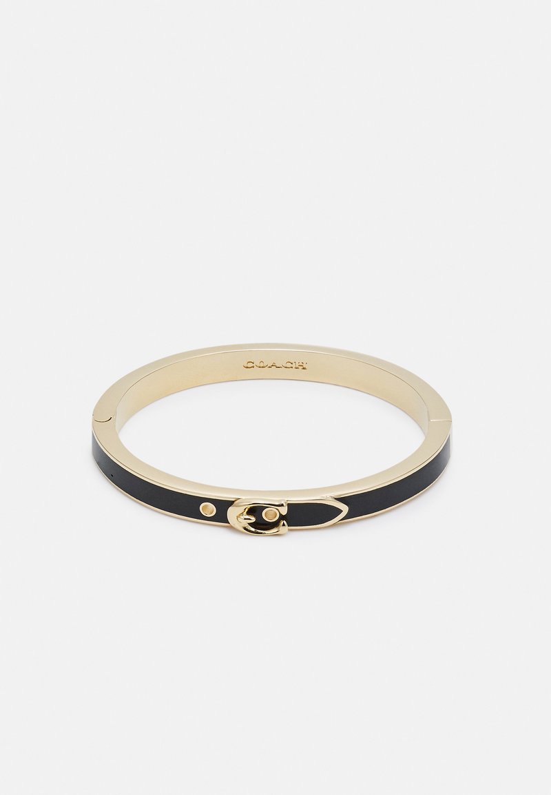 Coach C BUCKLE THIN BANGLE - Bracelet - gold-coloured/black/gold ...