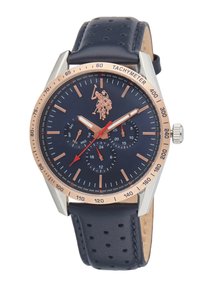 U.S. Polo Assn. Chronograph watch - rose gold blue silver/rose gold-coloured - Zalando