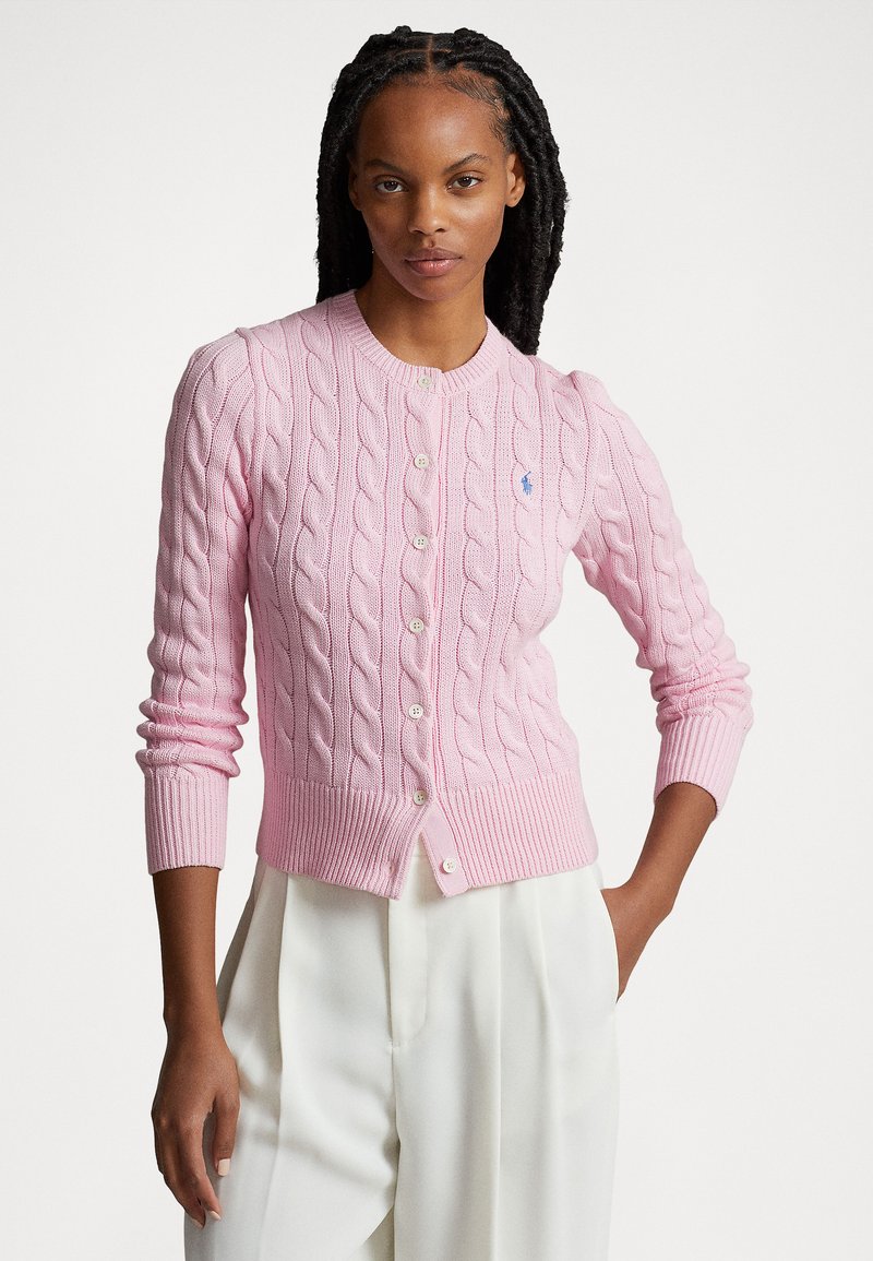 Polo Ralph Lauren CABLE KNIT COTTON CREWNECK CARDIGAN - Cardigan ...