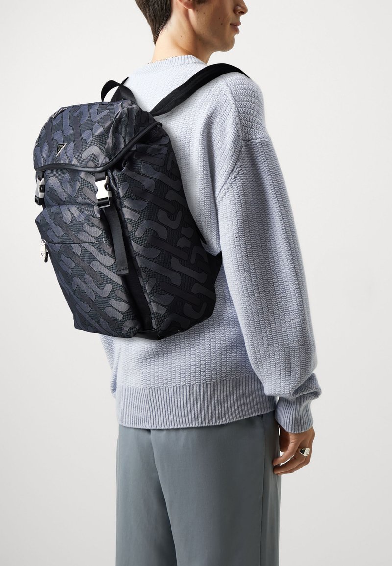 Guess ROMA UNISEX - Rucksack - black/grey/black - Zalando.co.uk