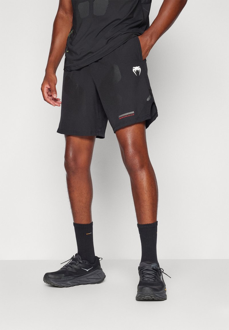 Venum TACTICAL TRAINING SHORTS - Sports shorts - black/fire red/black ...