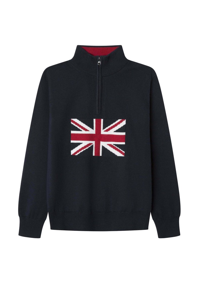 Hackett London UNION JACK - Pullover - midnight blue/bleu - ZALANDO.FR