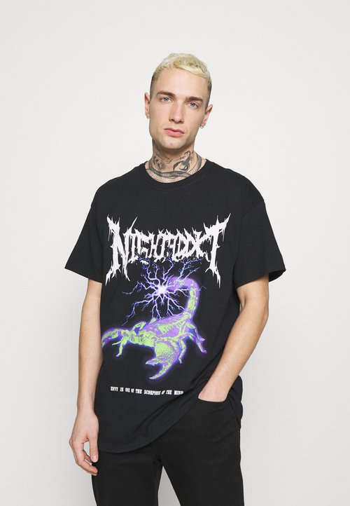 Night Addict T-Shirt print - black/schwarz - Zalando.ch