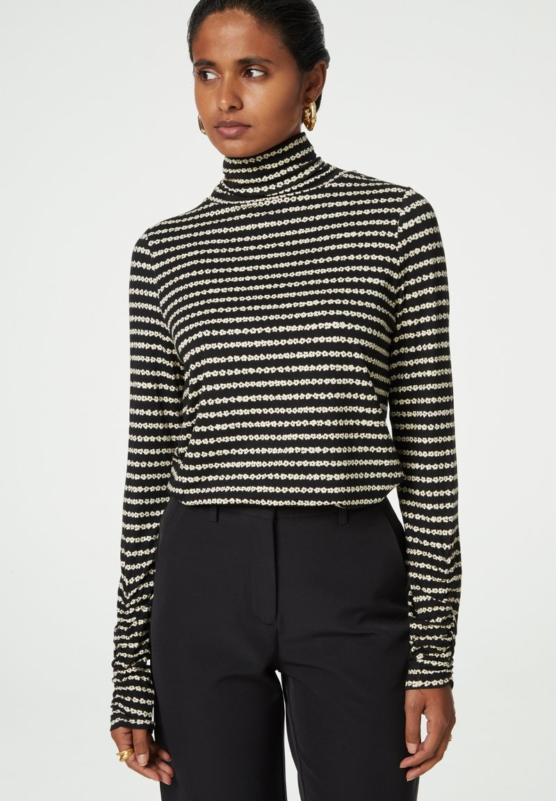 Fabienne Chapot JADE - Langarmshirt - black cosy white/schwarz - Zalando.de