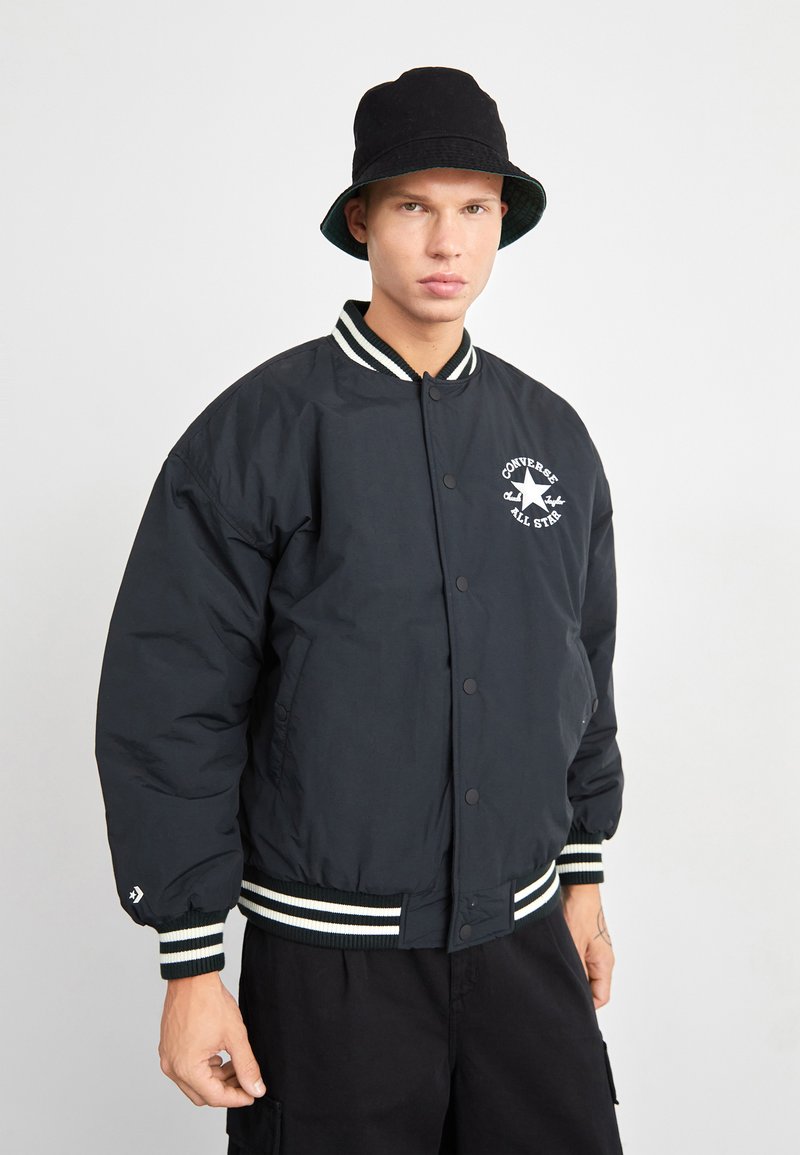 Converse ALL STAR VARSITY PADDED JACKET - Blouson Bomber - black/noir ...