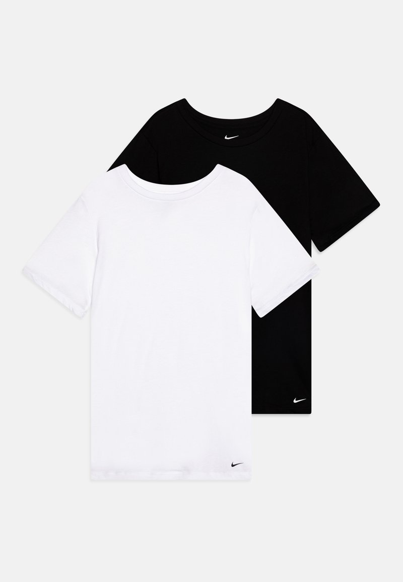 Nike Sportswear BOYS CREW 2 PACK - T-Shirt basic - black/white/schwarz - Zalando.at