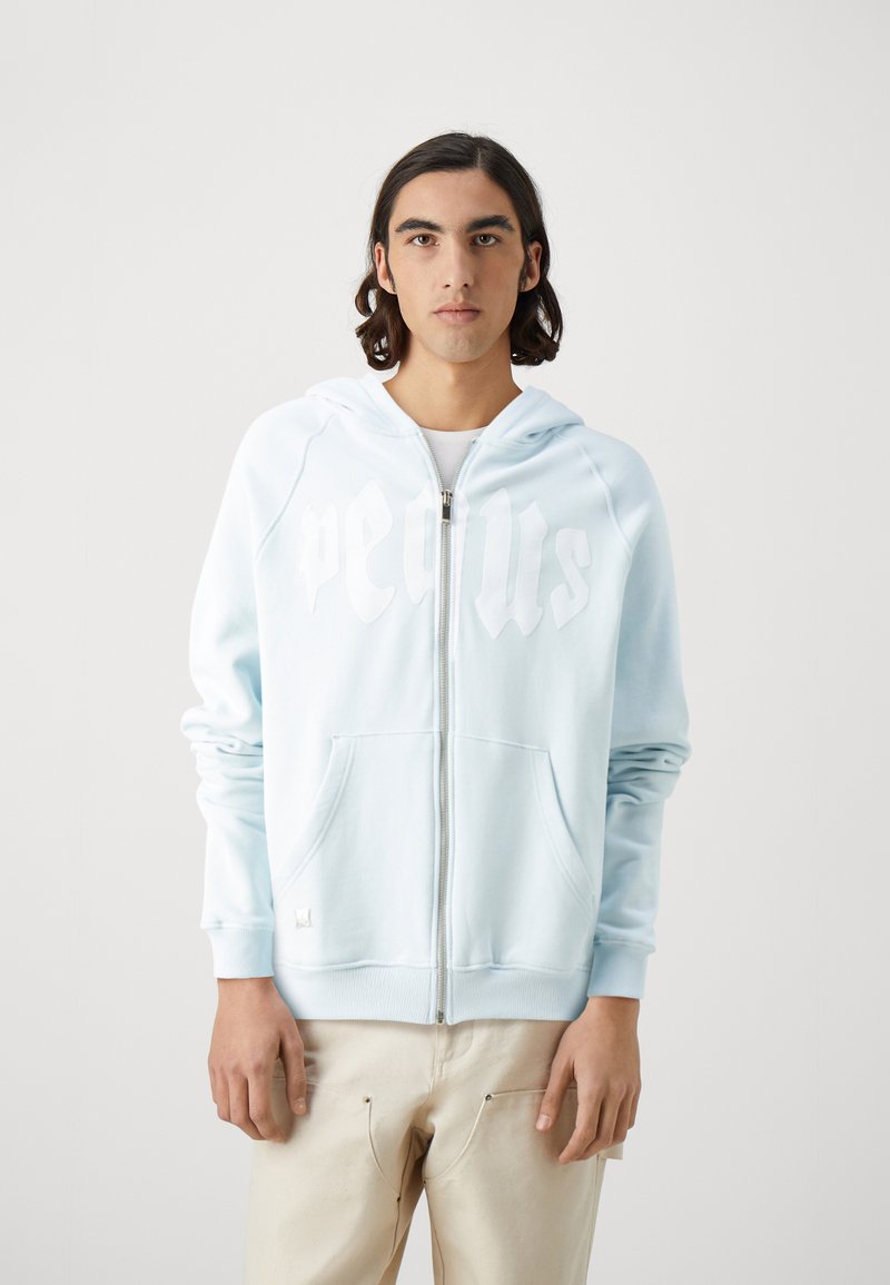 PEQUS MYTHIC LOGO ZIP HOODIE UNISEX - Sweat zippé - sky blue/bleu clair ...