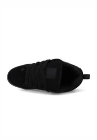 DC Shoes COURT GRAFFIK - Trainers - black grey black reflective/black ...