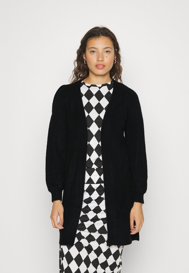 Vero Moda VMRUBELLEFILE LONG CARDIGAN - Cardigan - black - Zalando.de