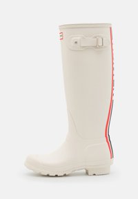 Hunter ORIGINAL WOMENS TALL TRI COLOUR LOGO BACKSTRAP BOOT - Bottes en ...
