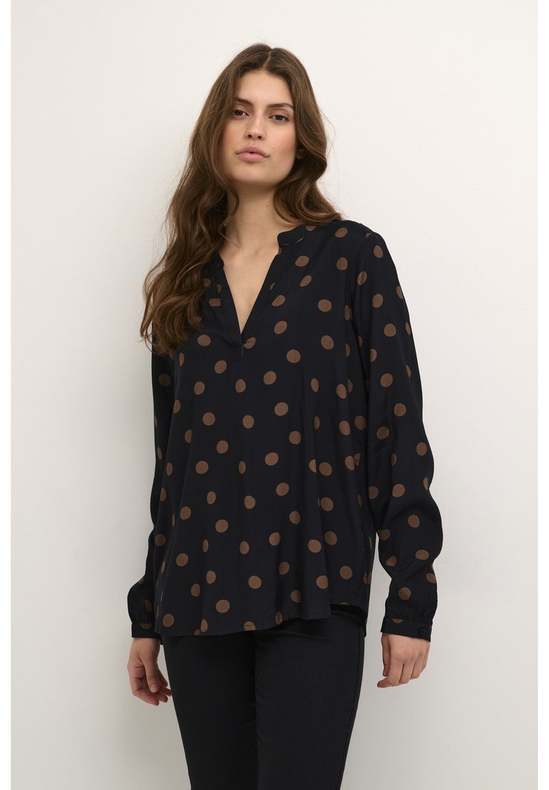 Kaffe LASIA TILLY - Bluse - black with dot/sort - Zalando.dk