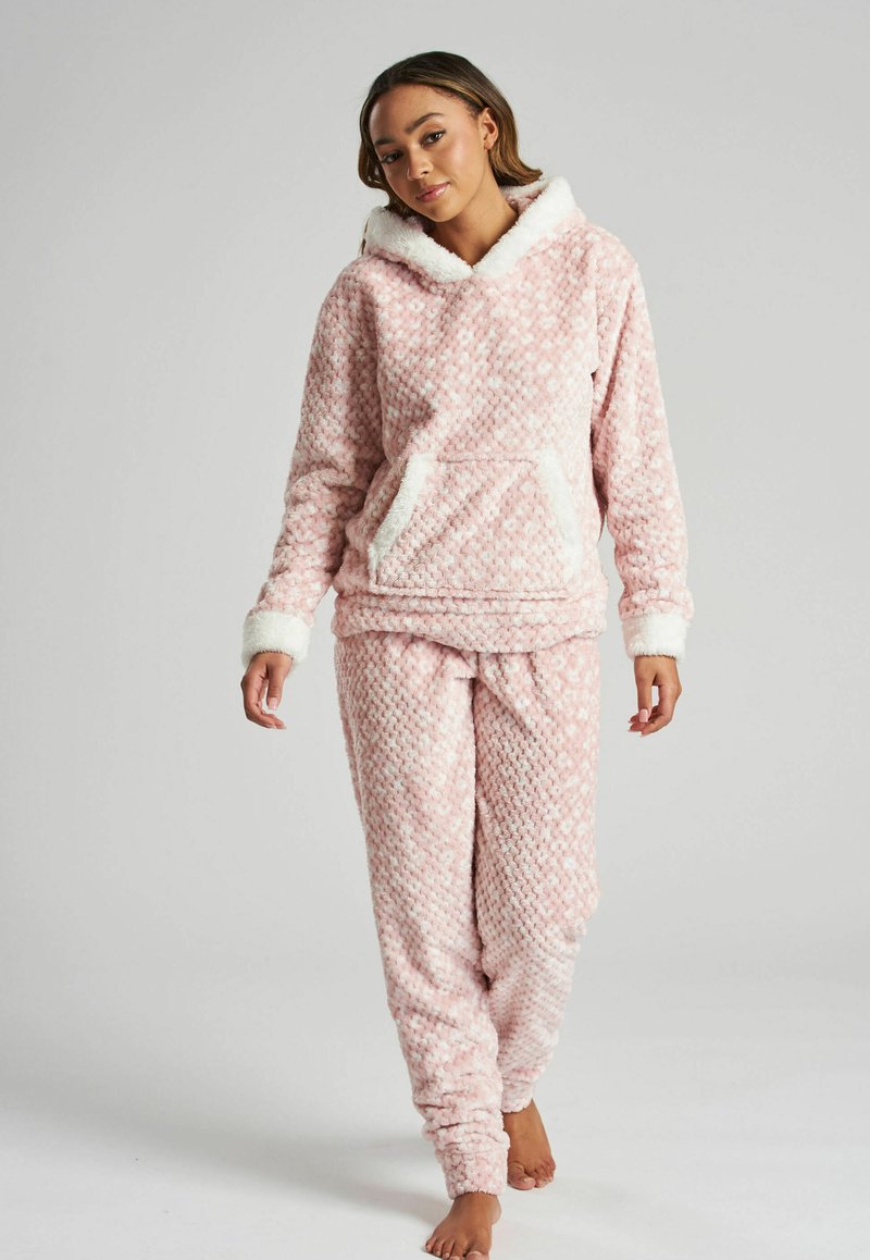 Loungeable HEAVYWEIGHT WAFFLE HOODED EARS TWOSI - Pyjama - pink ...