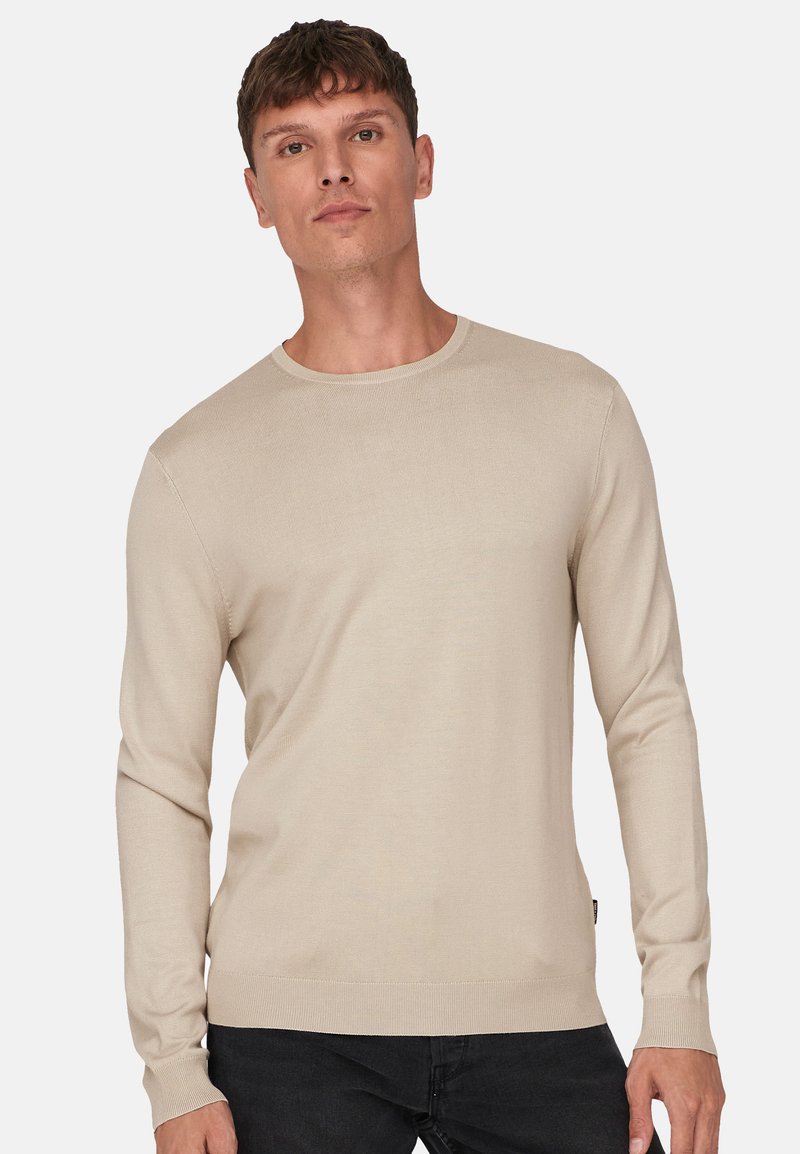 Only & Sons Jumper - silver lining/beige - Zalando