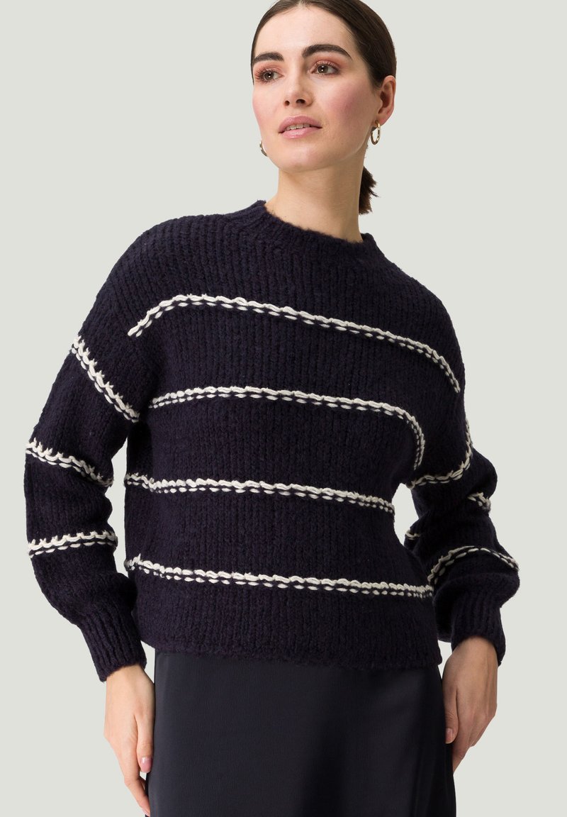 zero Pullover - dark bluecream/bleu marine - ZALANDO