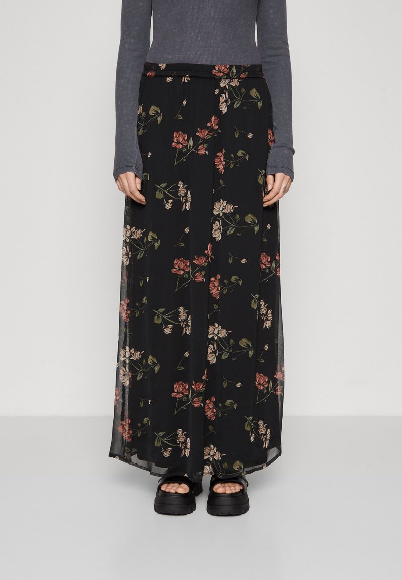Vero Moda Tall VMSMILLA SKIRT - Jupe longue - black sallie/noir - ZALANDO