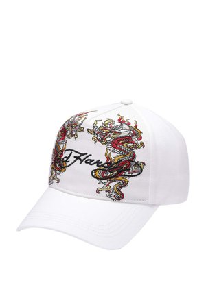 Ed Hardy SKULL-BLOSSOM TWILL FRONTTRUCKER - Cap - white pink/mehrfarbig ...