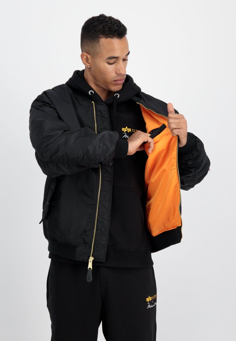 Alpha Industries CAPSULE - MUHAMMAD ALI MA-1 - Bomber Jacket - black ...
