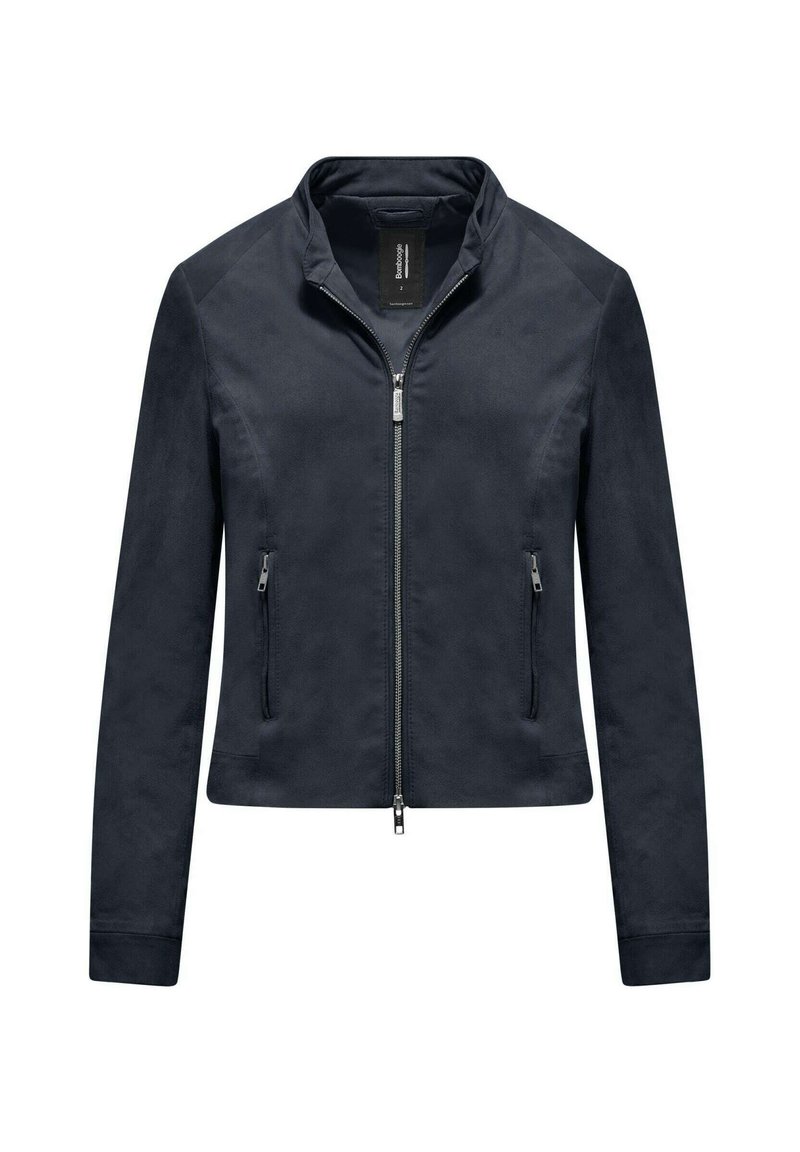 Bomboogie NATY - Leather jacket - poseidon blue/dark blue - Zalando