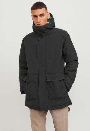 Jack & Jones JJCHAMP JACKET - Abrigo de invierno - asphalt/gris oscuro ...