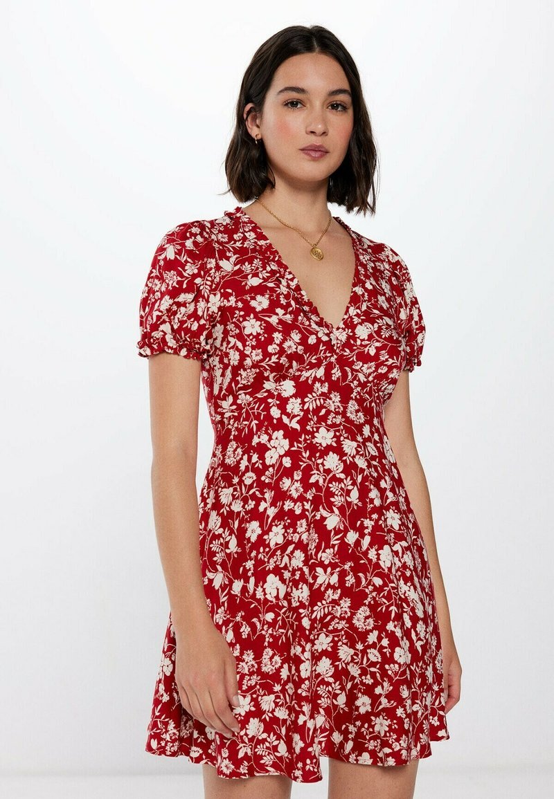 Springfield Day dress - red - Zalando