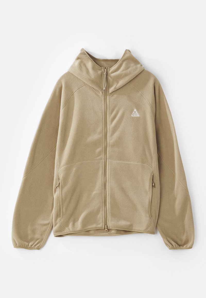 Nike ACG WOLF - Fleece jacket - parachute beige/college grey/beige ...