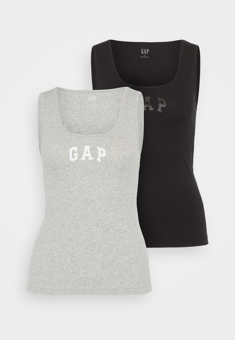 GAP TANK 2 PACK - Top - black/grey/black - Zalando.co.uk
