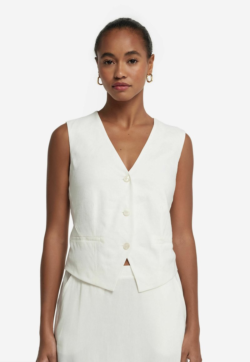 Falconeri Weste - weiß white/weiß - Zalando