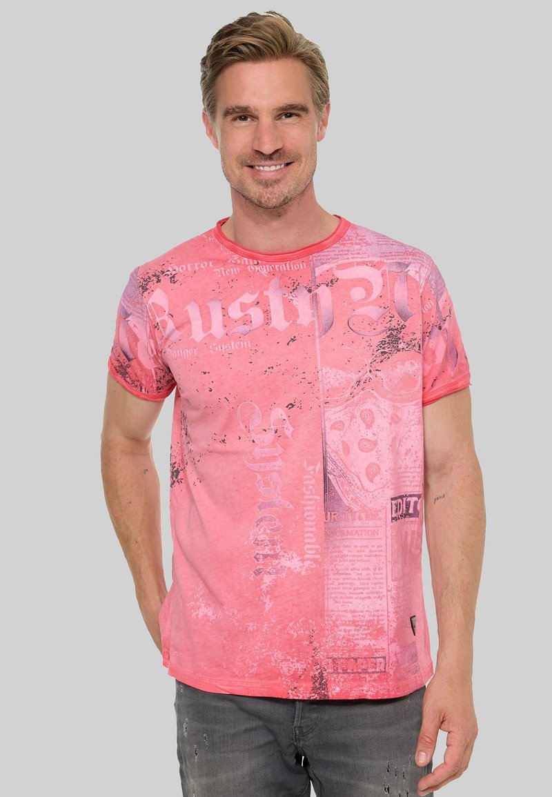 Rusty Neal T-Shirt print - koralle - Zalando.de