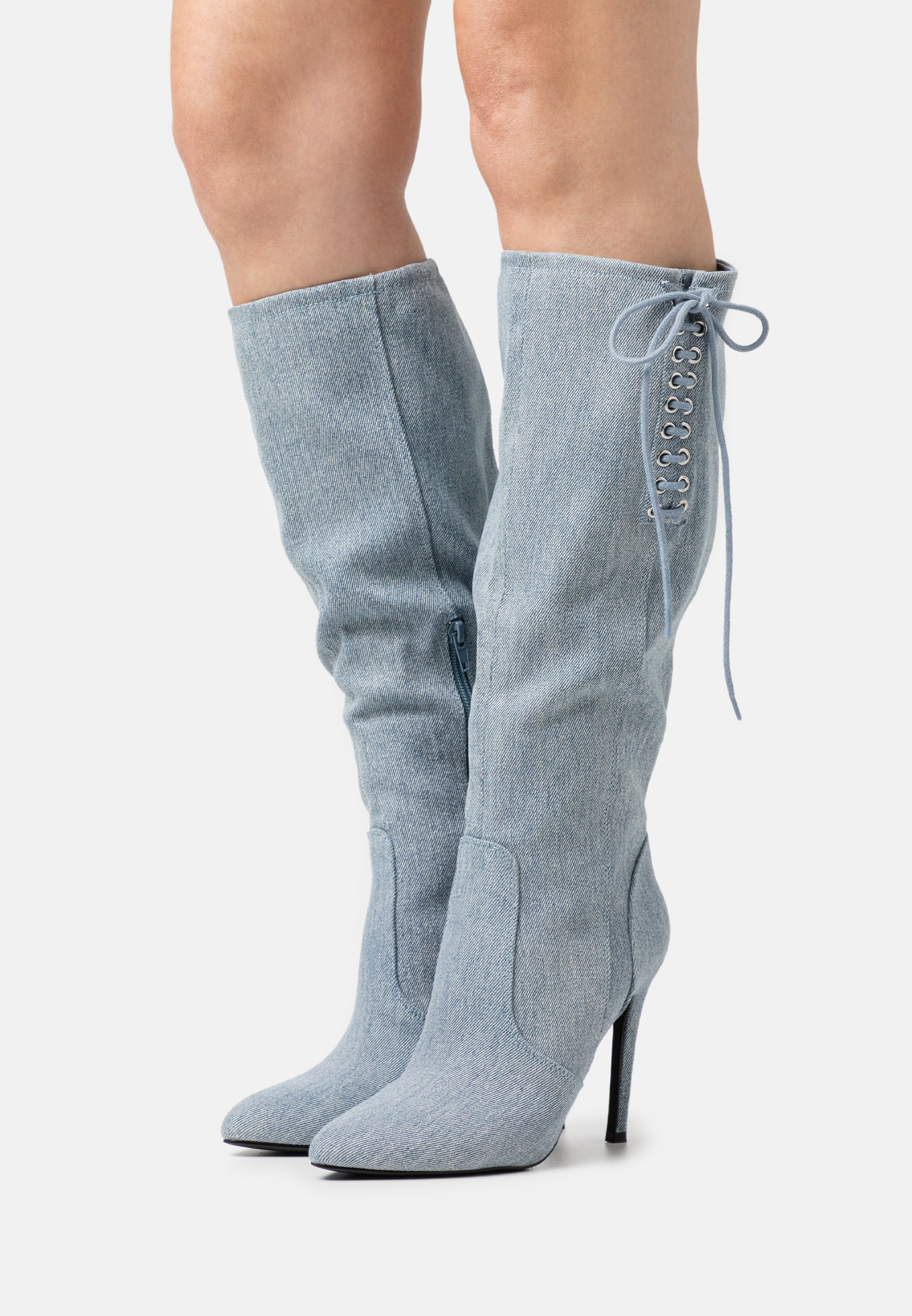Even Odd Wide Fit Lace up Boots Blue Denim Zalando ie Even Odd Wide Fit Lace up Boots Blue Denim Zalando ie