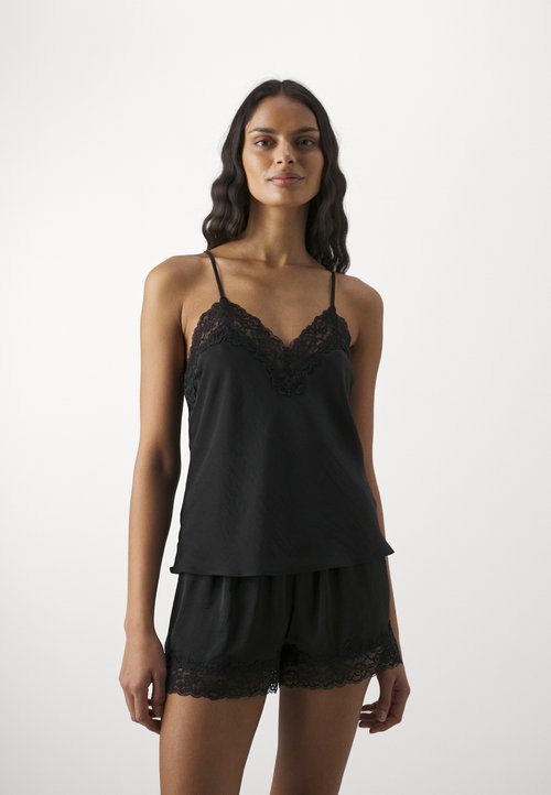 Anna Field SARAH SHORT PJ SET - Pyjamas - off-white/dark blue/offwhite ...