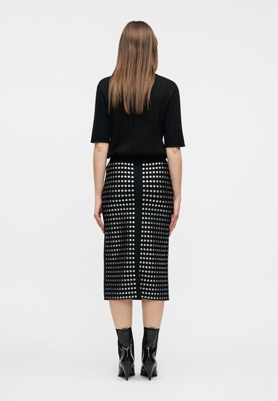 Hervé Léger THE CARINA SKIRT - Kokerrok - black/zwart - Zalando.be