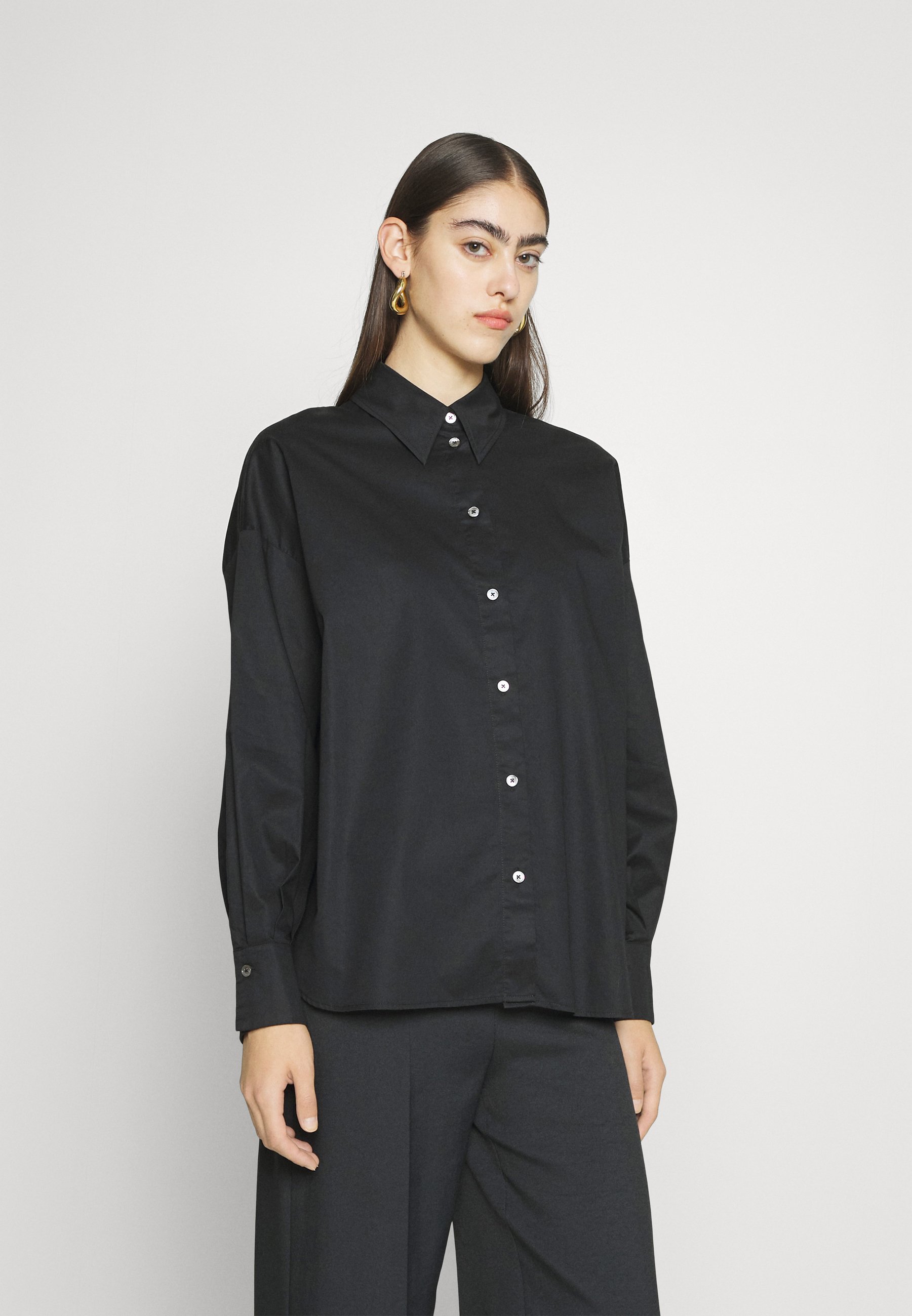 DRYKORN LYSILA - Hemdbluse - black/schwarz - Zalando.ch