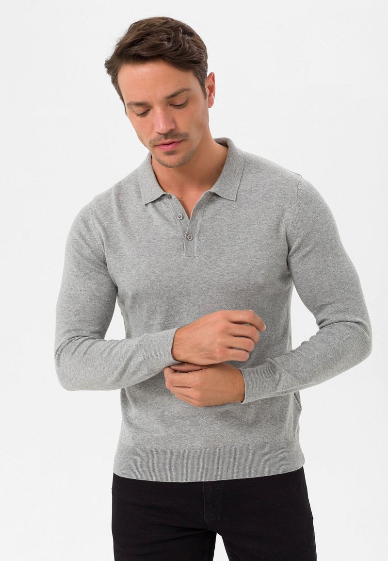 Felix Hardy BASIC - Polo - light grey/gris clair - ZALANDO.FR