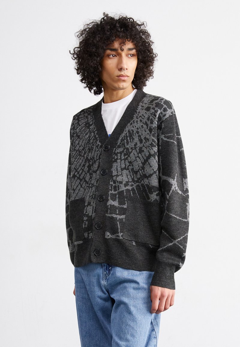 Former MIRROR CARDIGAN - Adīta jaka - black/melns - Zalando.lv