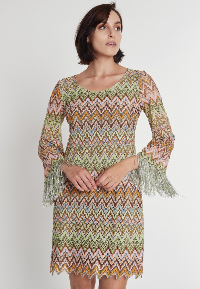 Ana Alcazar FRANSEN POSEA - Robe pull - mehrfarbig/vert - ZALANDO.FR