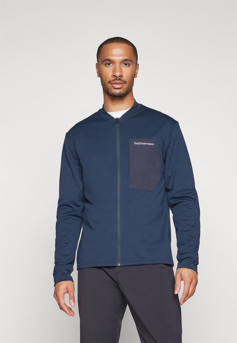 Peak Performance MID LAYER JACKET SALUTE - Training jacket - salute blue/dark blue - Zalando.co.uk