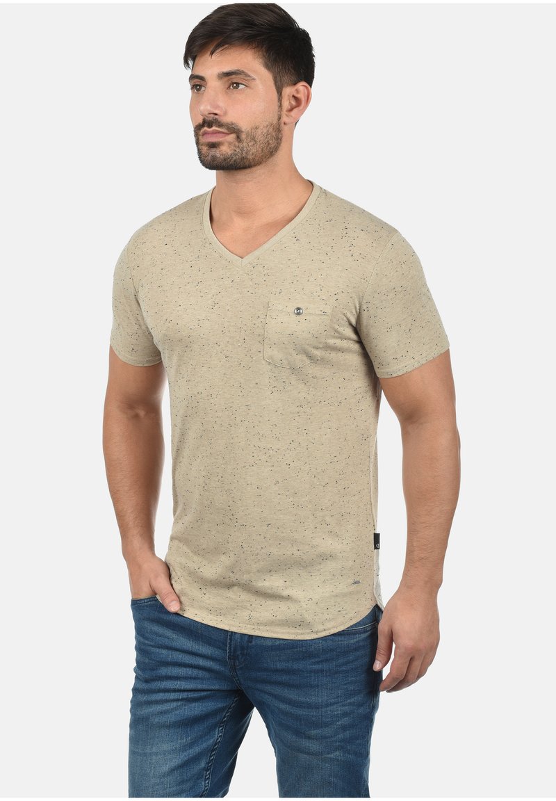 Solid TEDROS - T-shirt basique - dune/marron - ZALANDO.BE