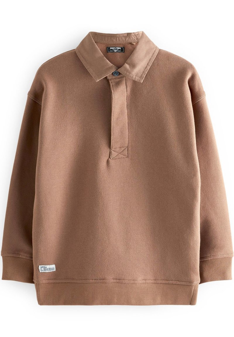 Next SOLID COLOUR RUGBY POLO SHIRT - Poloshirt - brown/braun - Zalando.ch