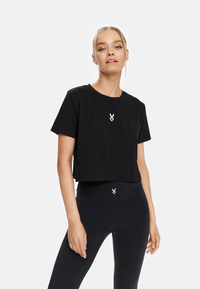 Cardio Bunny SIMPLY - Basic T-shirt - black - Zalando.ie