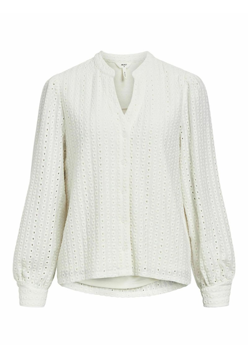 Object OBJFEODORA MARIKA NEW - Blouse - cloud dancer/écru - ZALANDO.FR
