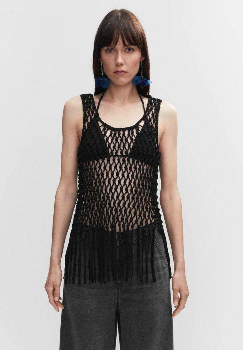 Mango SAREA - Top - noir/black - Zalando.de