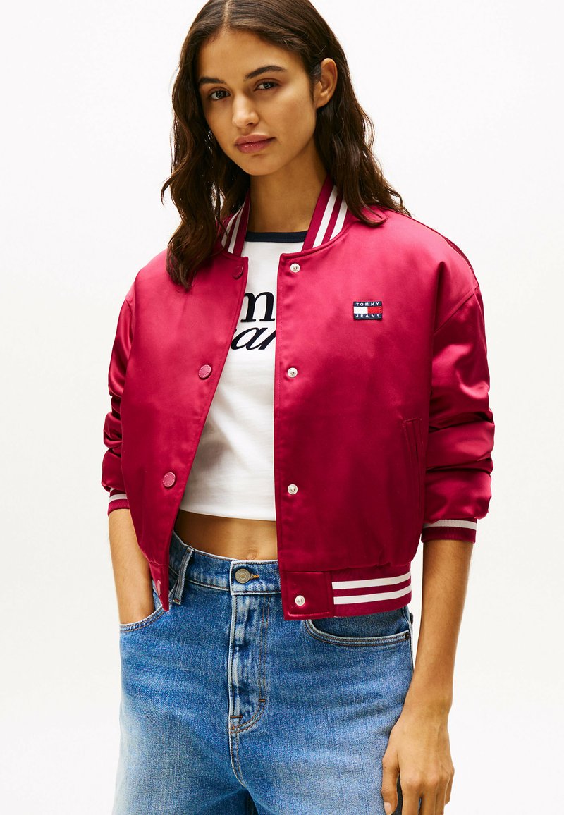 Tommy Jeans Blouson Bomber - brilliant berry/violet - ZALANDO.FR