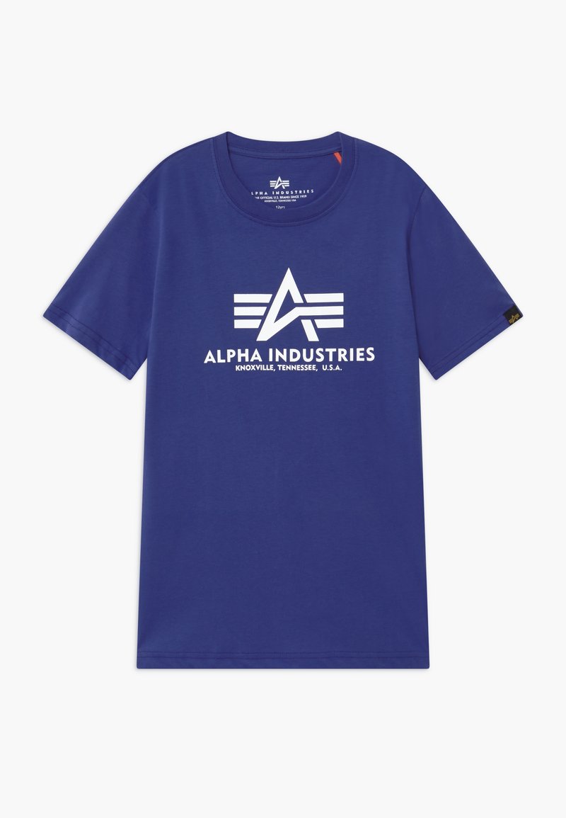 Alpha Industries Print T-shirt - nautical blue/blue - Zalando.co.uk