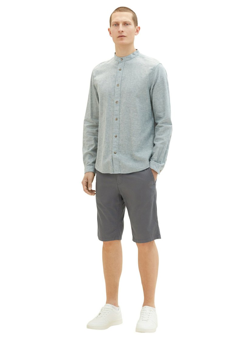 TOM TAILOR BERMUDA - Short - grey rombos minimal/gris - ZALANDO.FR