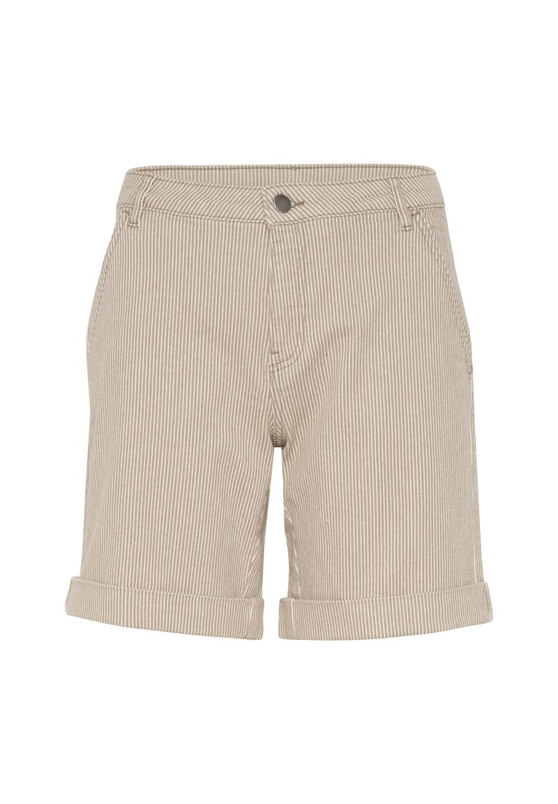 Culture CUMILKY - Šortai - dune white stripe/Neutrali rusva spalva ...