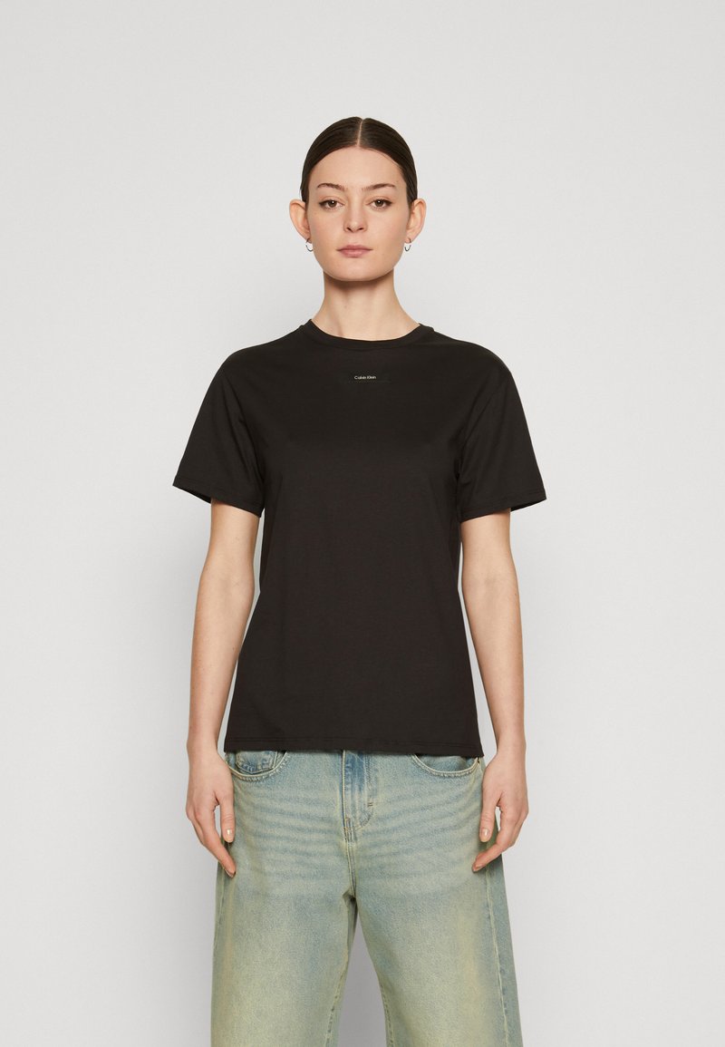 Calvin Klein MICRO LOGO - Basic T-shirt - black - Zalando.ie