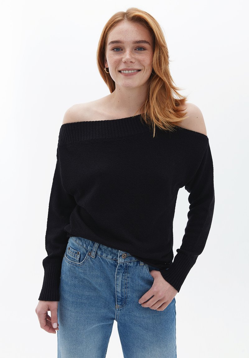 OXXO MIT CUT OUT DETAIL - Jumper - black - Zalando